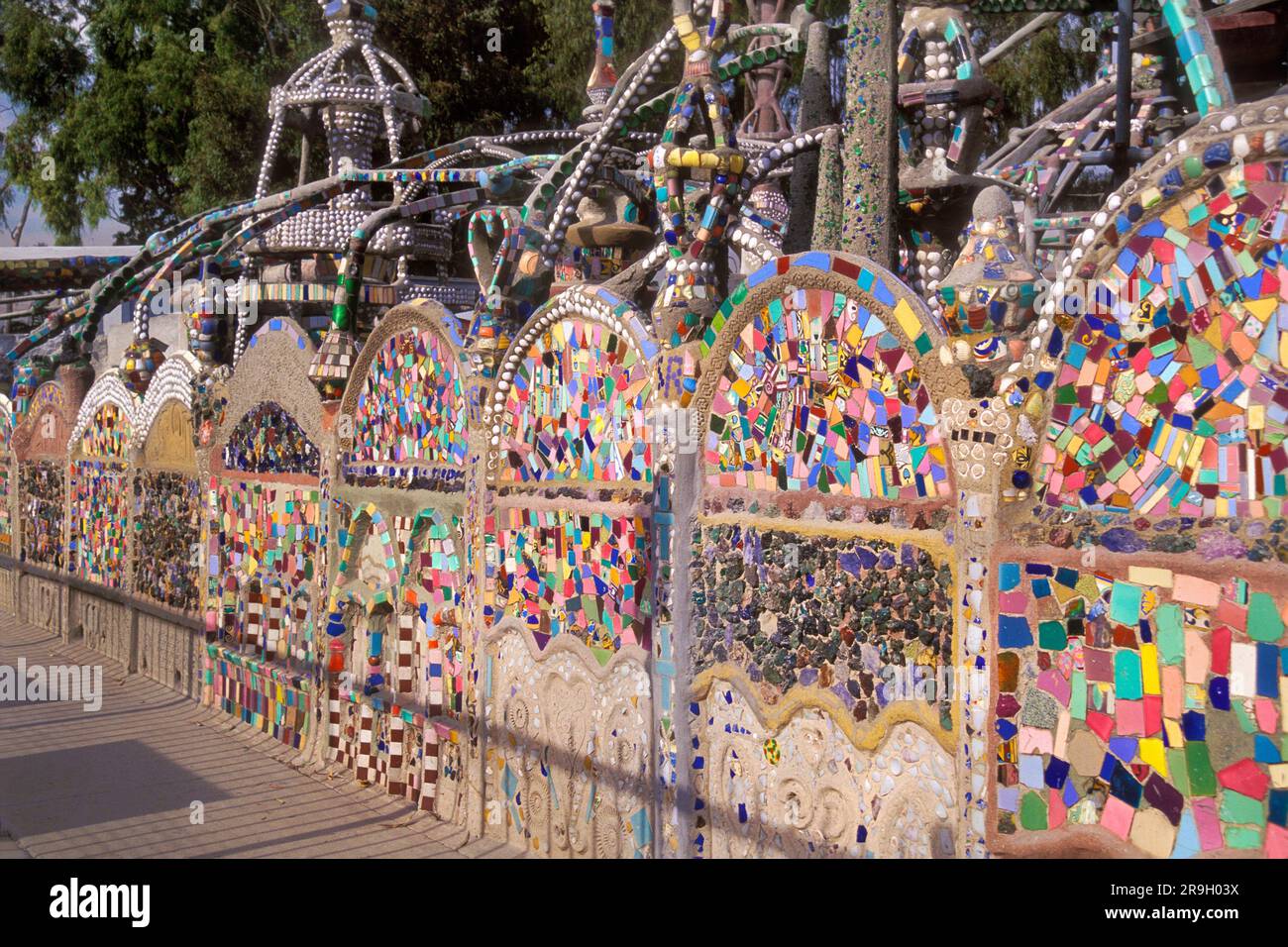 Entrance to Watts Towers Stock Photo - Alamy