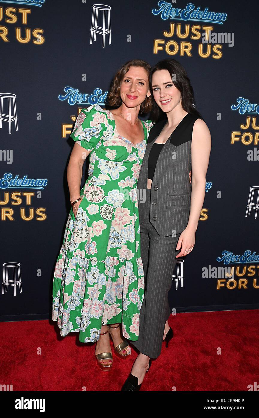 New York, USA, June 26, 2023. Miriam Silverman and Rachel Brosnahan ...