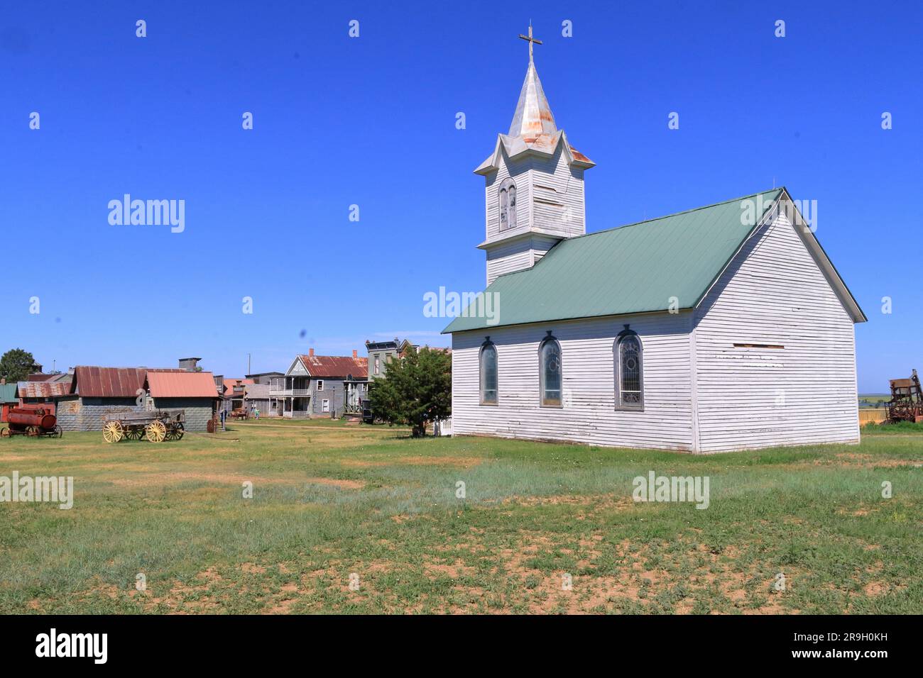 A wild western town's church Stock Photo - Alamy