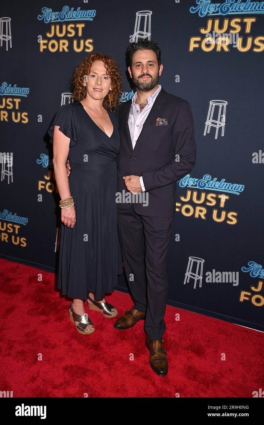 New York, USA, June 26, 2023. Arian Moayed and wife Krissy Shields ...