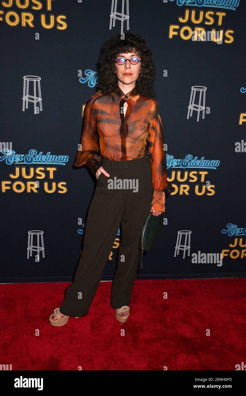 New York, USA, June 26, 2023. Jen Tullock attends the Alex Edelman"Just ...