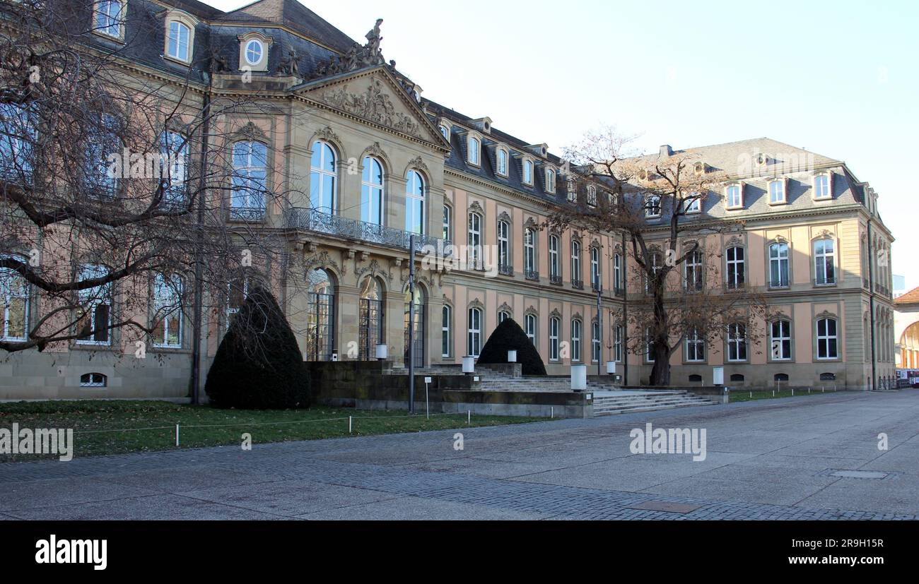 New Palace, 18th-century Baroque Neues Schloss, north side facade ...