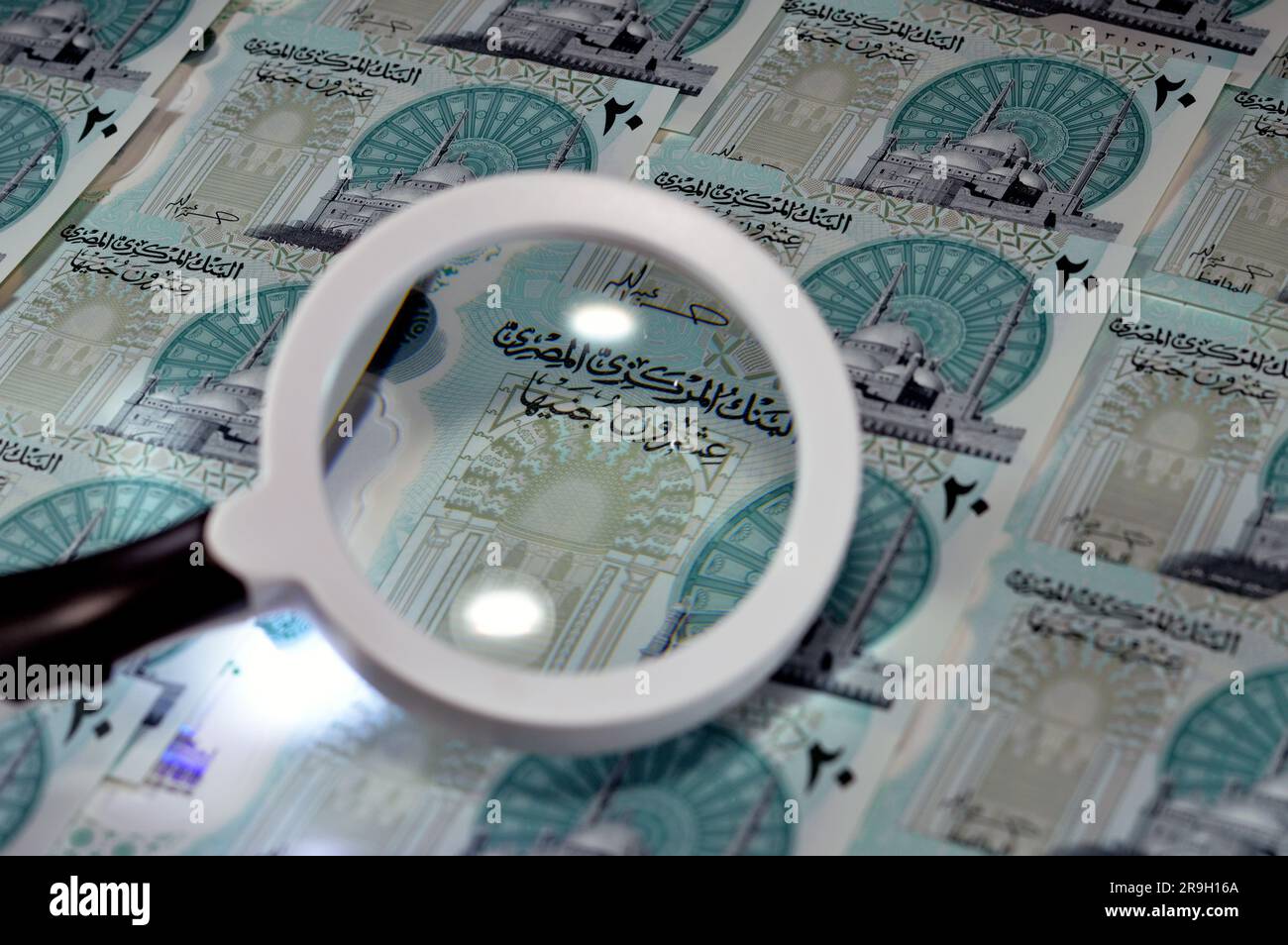 new Egyptian 20 EGP LE twenty polymer pounds cash money banknote bill ...