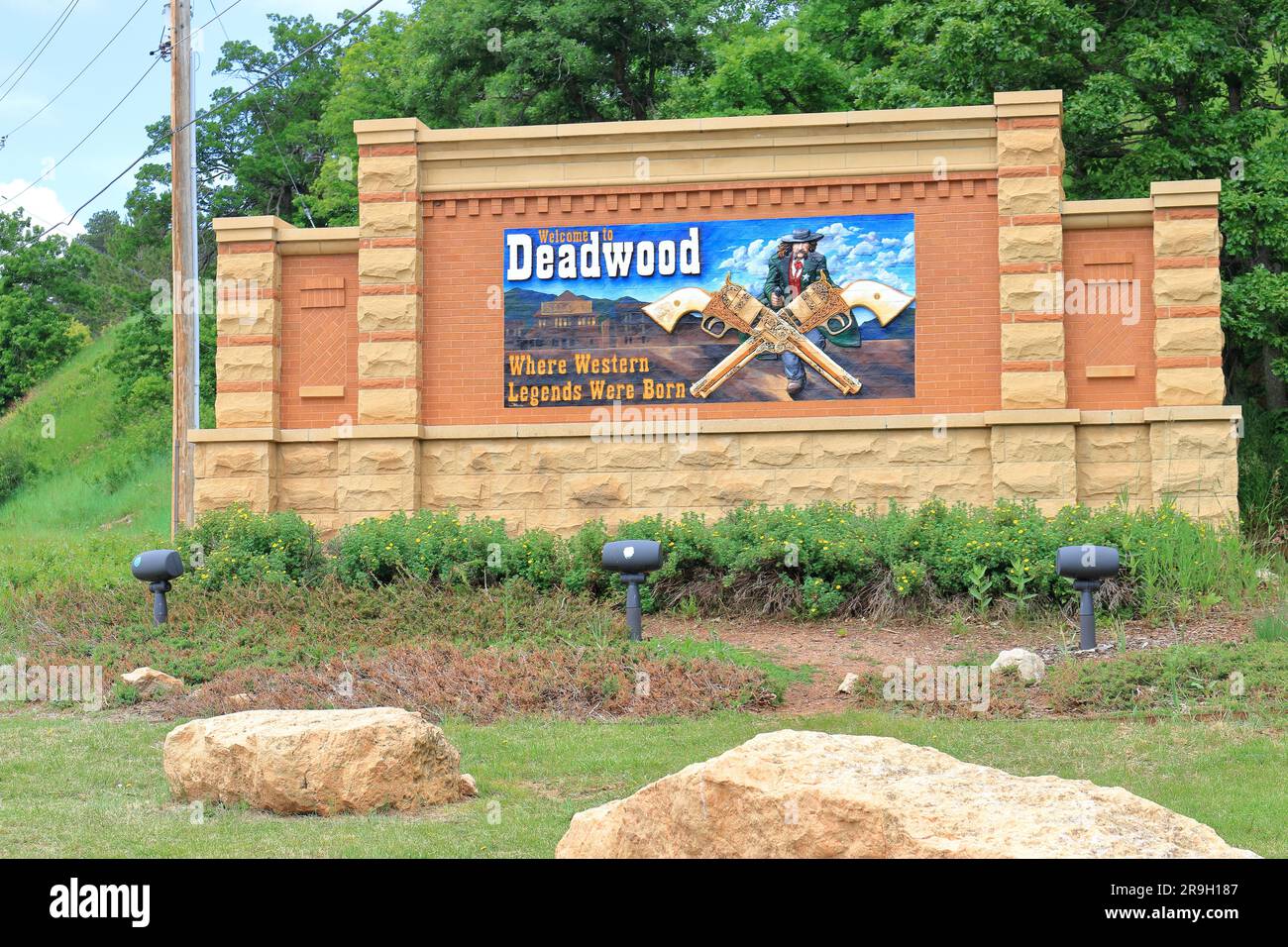 North dakota road sign hi-res stock photography and images - Alamy