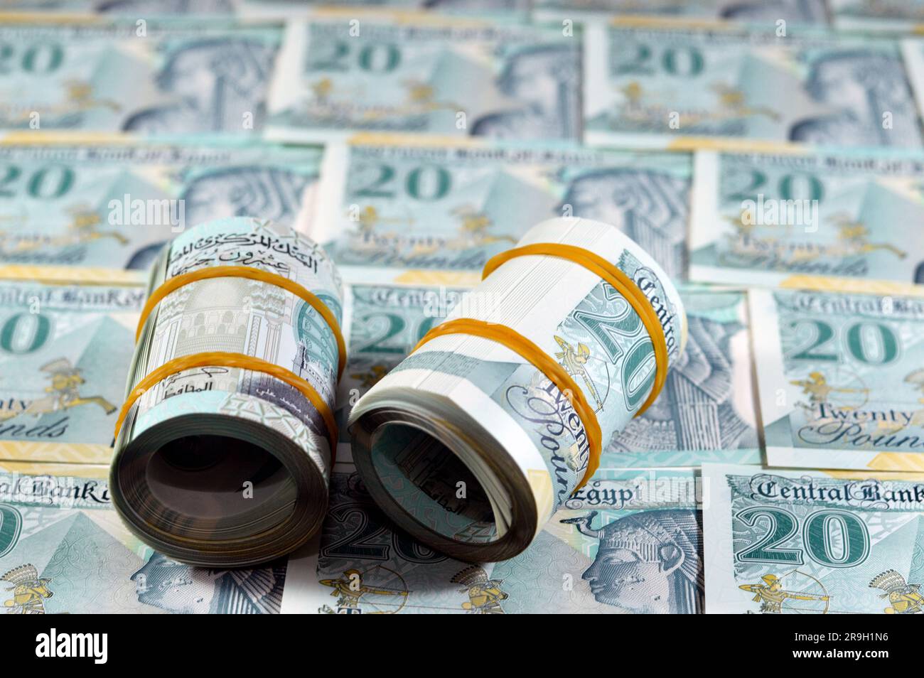 new Egyptian 20 EGP LE twenty polymer pounds cash money banknote bill ...