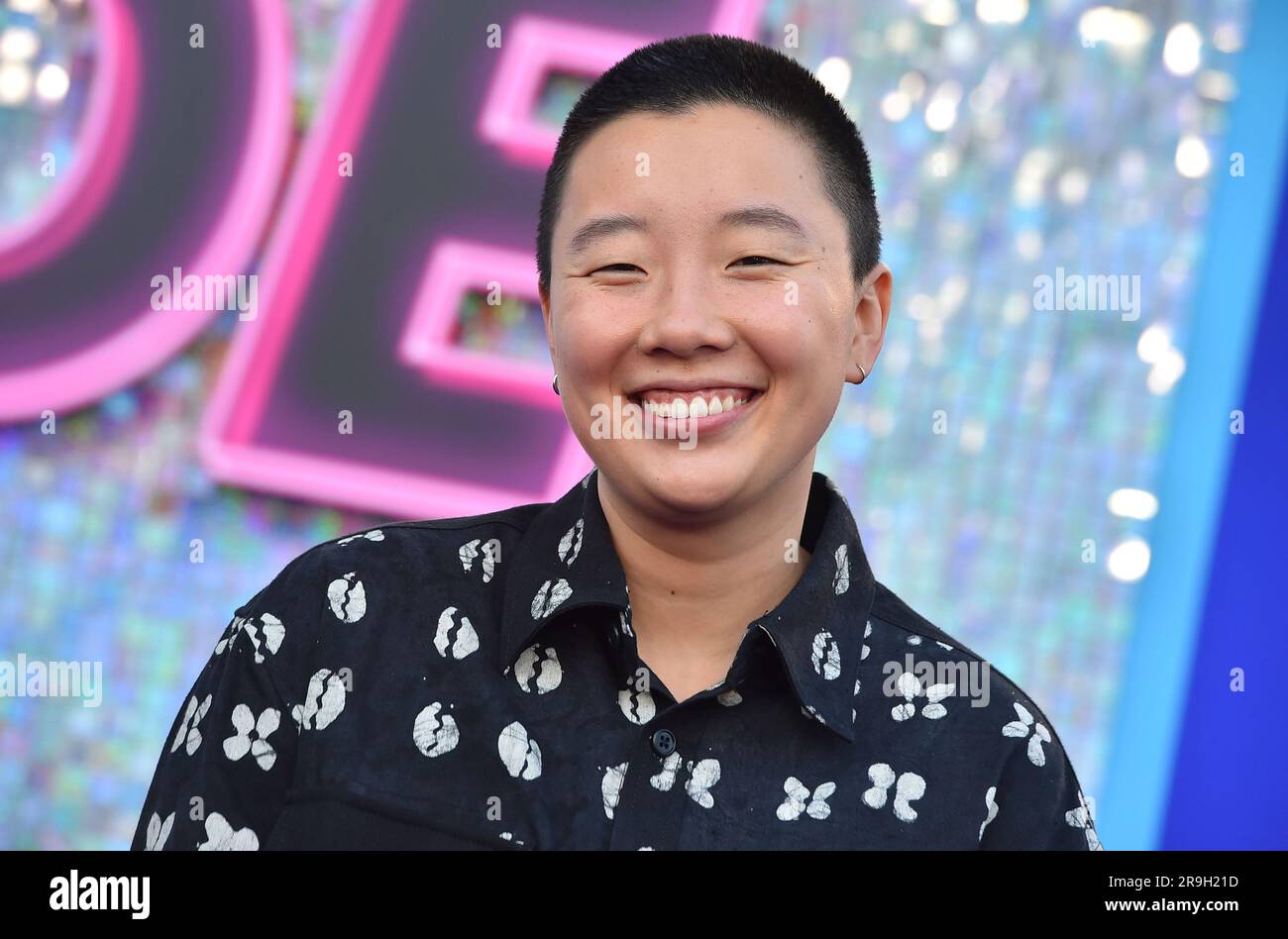 Sabrina Wu arrives at the Los Angeles premiere of "Joy Ride," Monday ...