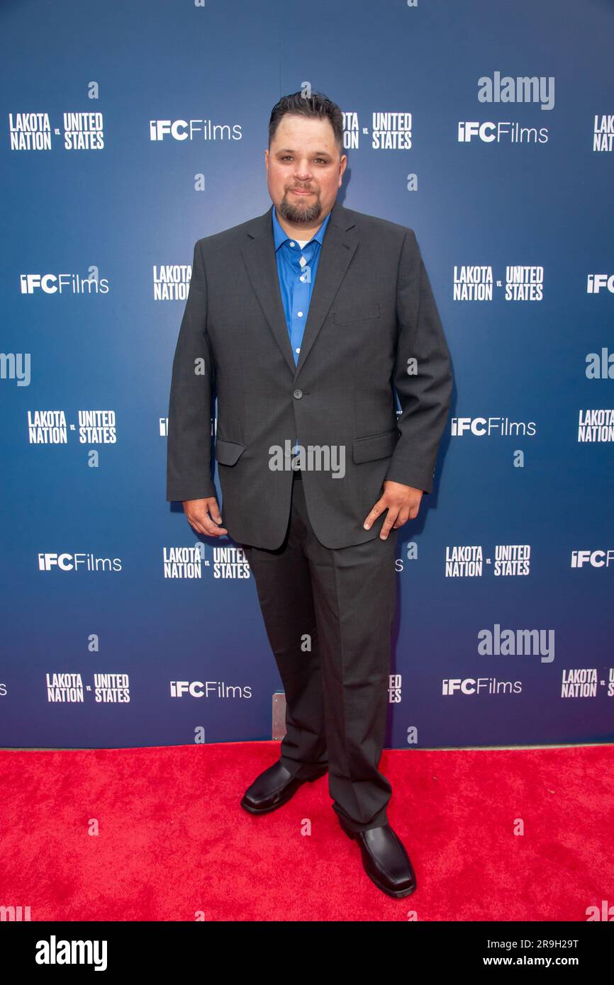 NEW YORK, NEW YORK - JUNE 26: Jesse Short Bull attends the premiere of ...