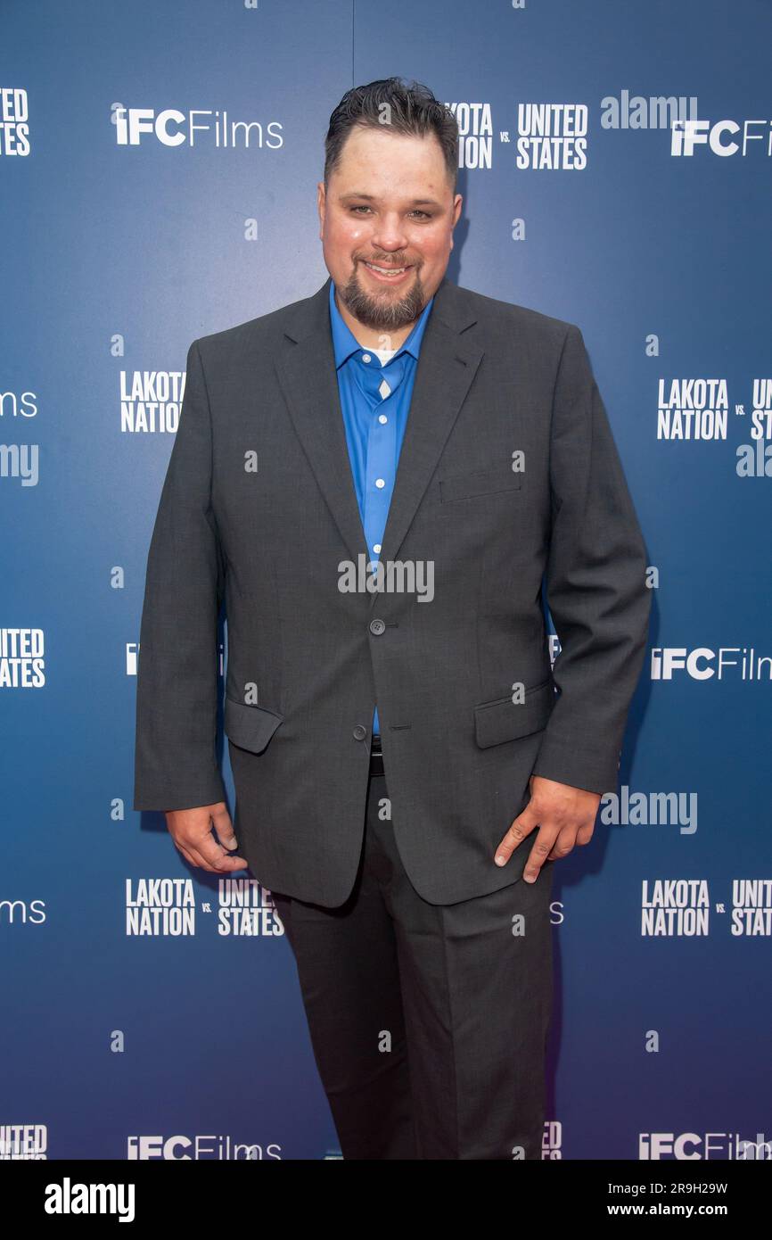 NEW YORK, NEW YORK - JUNE 26: Jesse Short Bull attends the premiere of ...