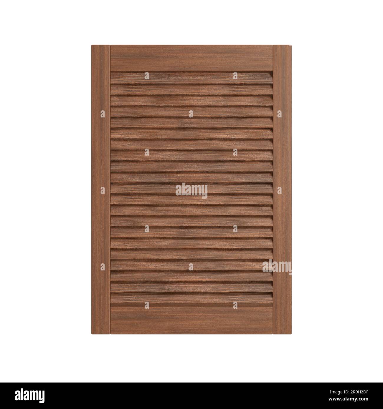 Wooden Air Ventilation Grille Window on a white background. 3d ...