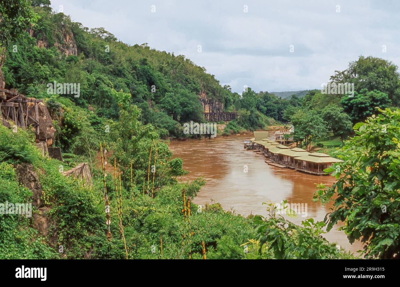 A view of the River Kwai (more correctly Khwae Noi River or Khwae Si ...