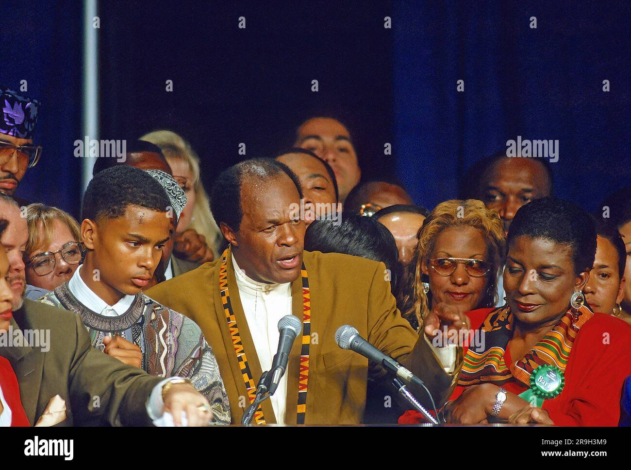 WASHINGTON DC - NOVEMBER 8, 1994Marion Barry celebrates his reelection ...