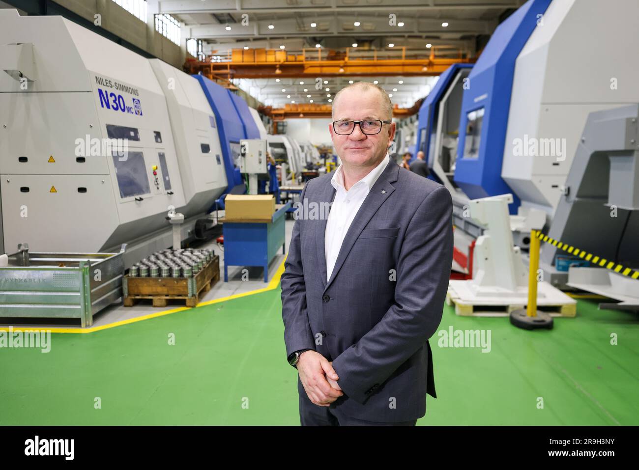 Chemnitz, Germany. 15th June, 2023. Klaus Kräher, plant manager at ...