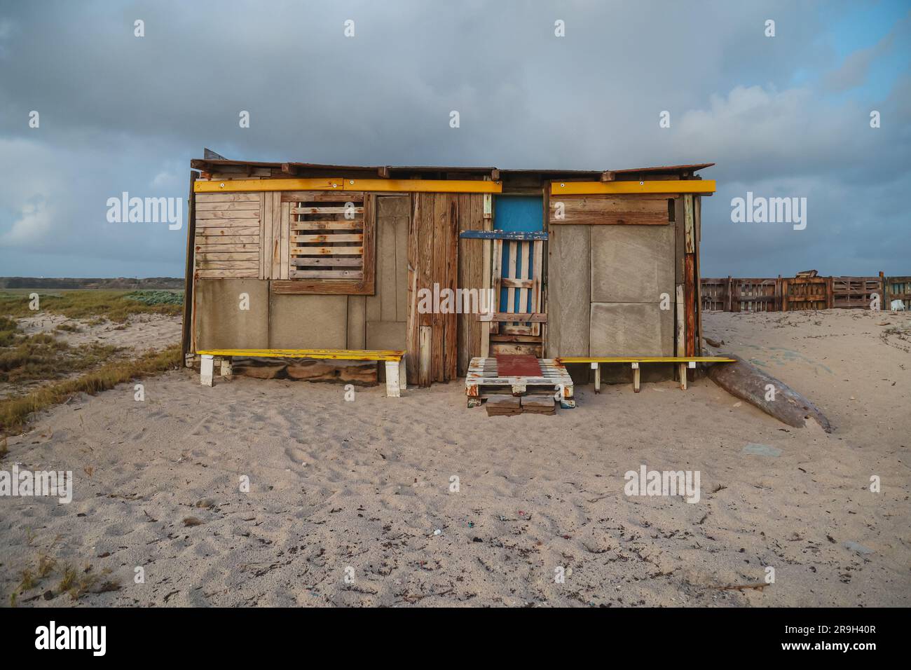 One of a collection of private abandoned fisherman shacks on Aruba's ...