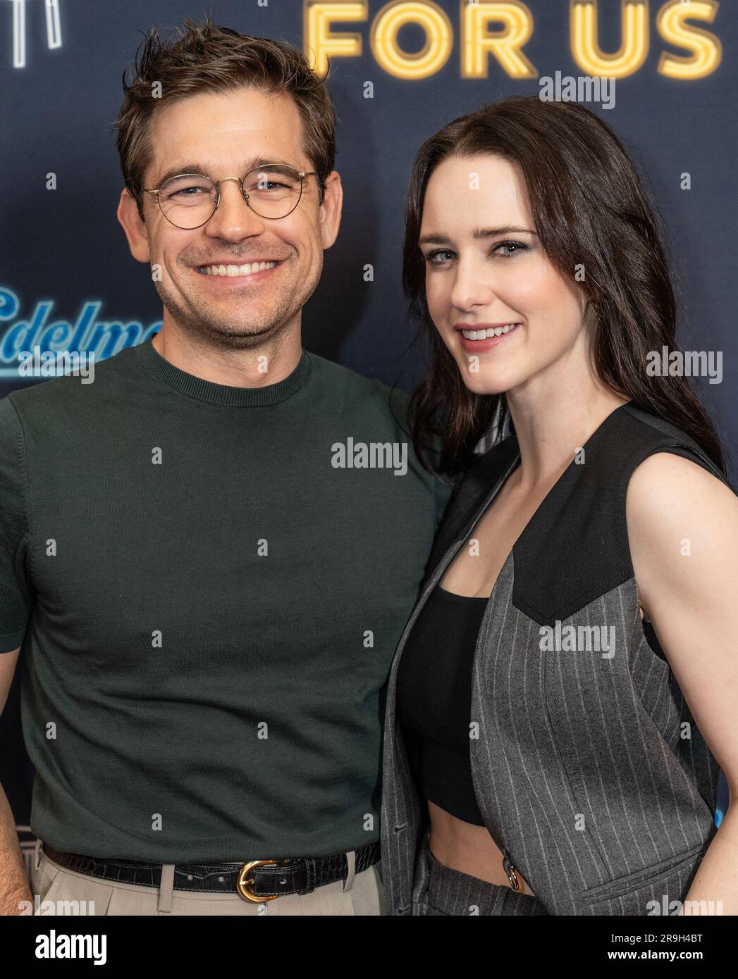 New York, USA. 26th June, 2023. Jason Ralph and Rachel Brosnahan attend ...
