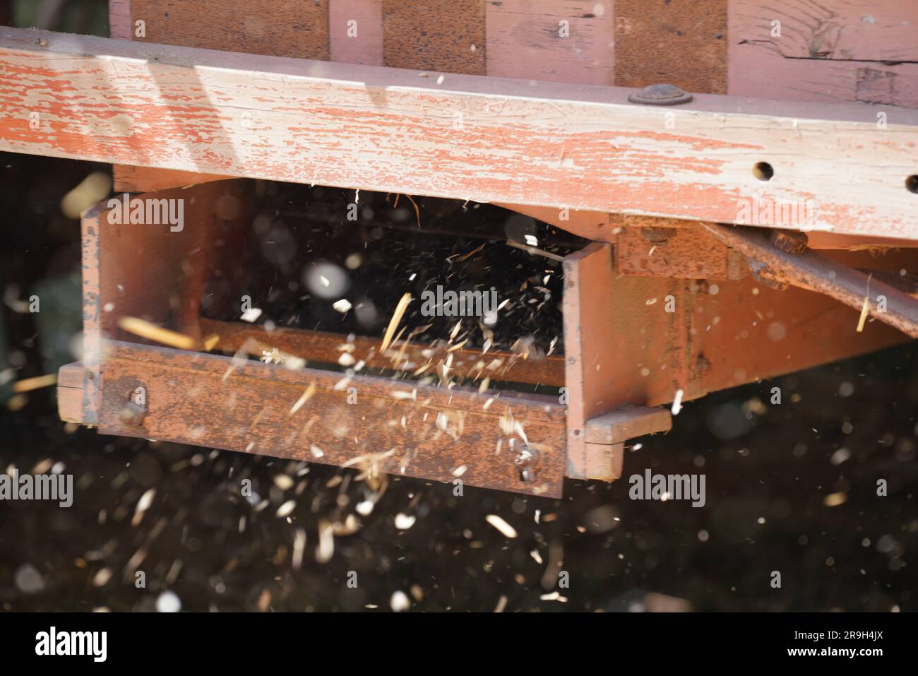 Old winnowing machine hi-res stock photography and images - Alamy