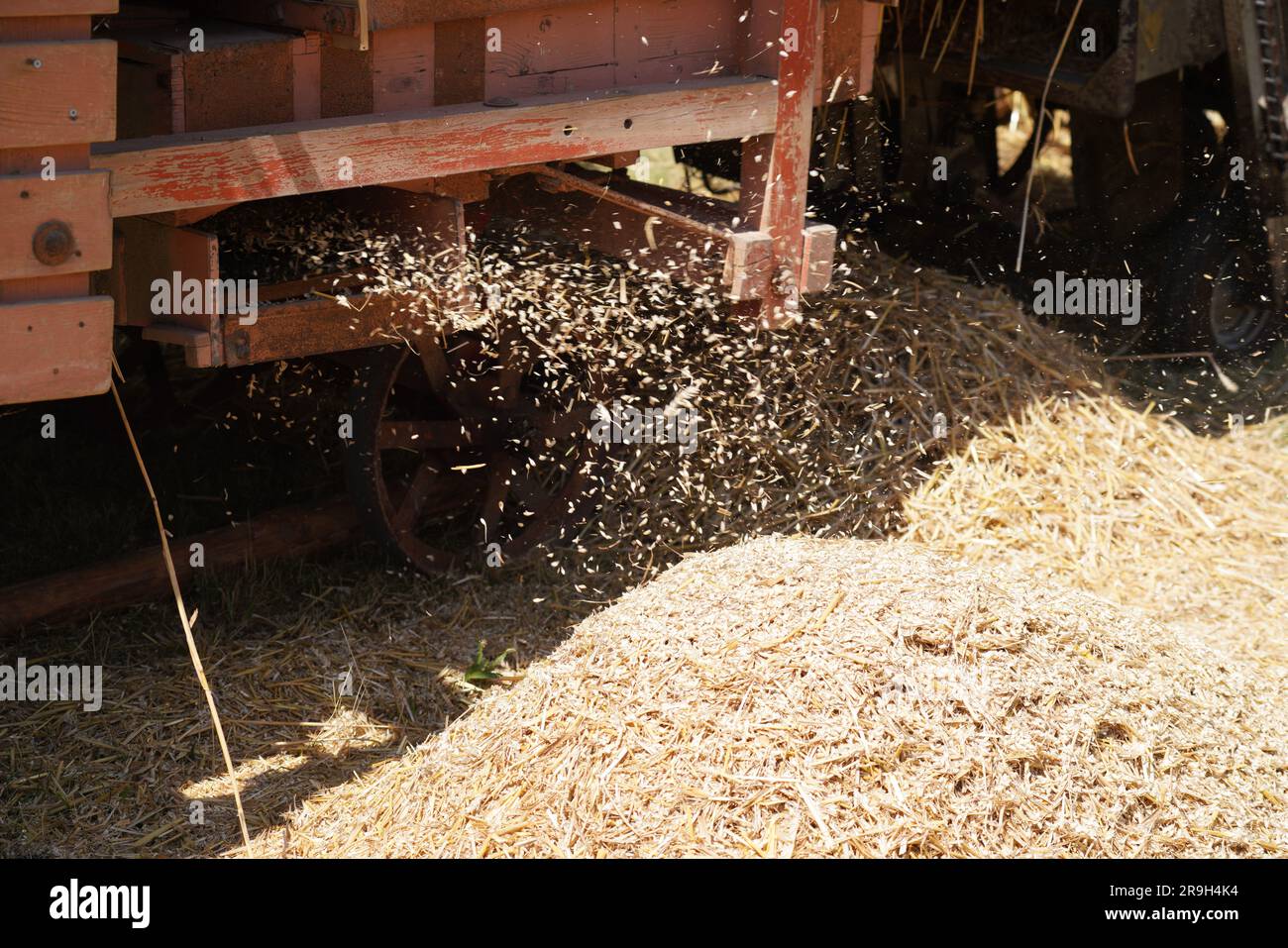 Old winnowing machine hi-res stock photography and images - Alamy