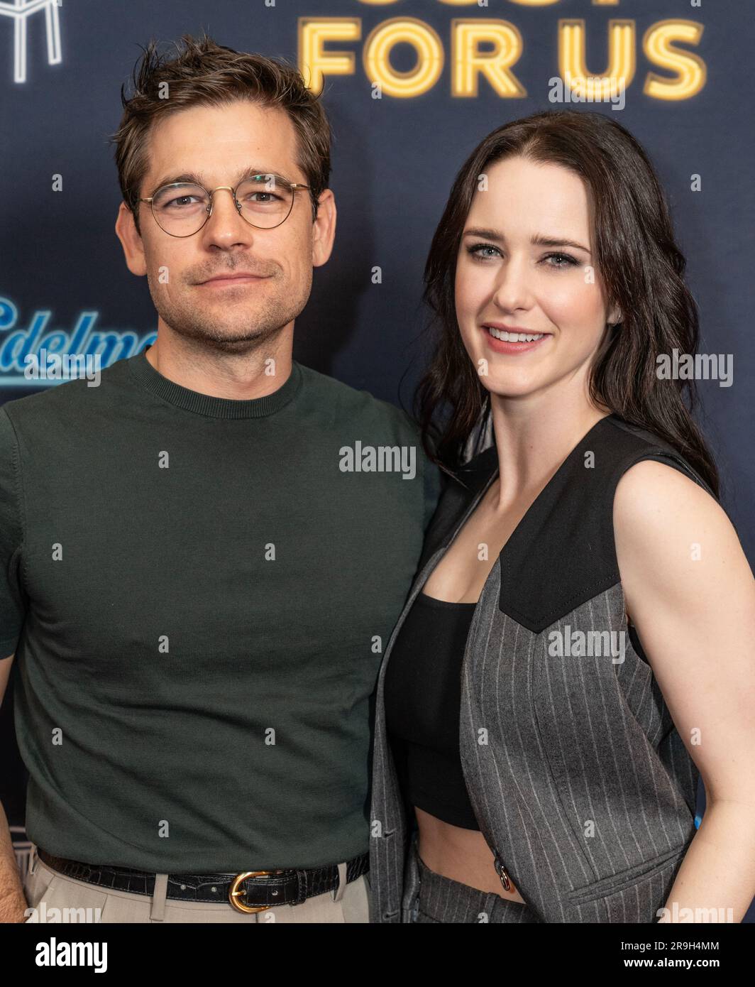 Jason Ralph and Rachel Brosnahan attend "Just For Us" Broadway Opening ...