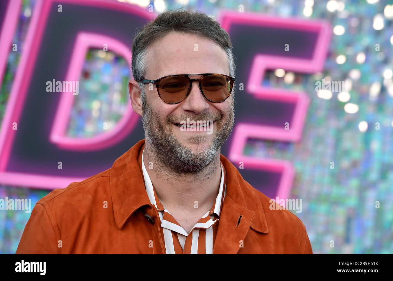 Seth Rogen arrives at the Los Angeles premiere of "Joy Ride," Monday ...