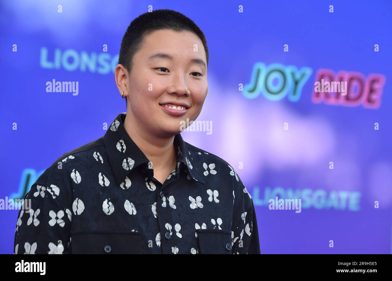 Sabrina Wu arrives at the Los Angeles premiere of "Joy Ride," Monday ...