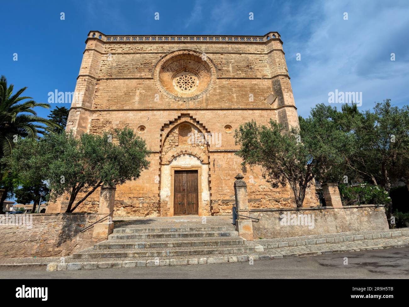 Old historic church of Sant Pere (Parroquia de Sant Pere), one of the ...