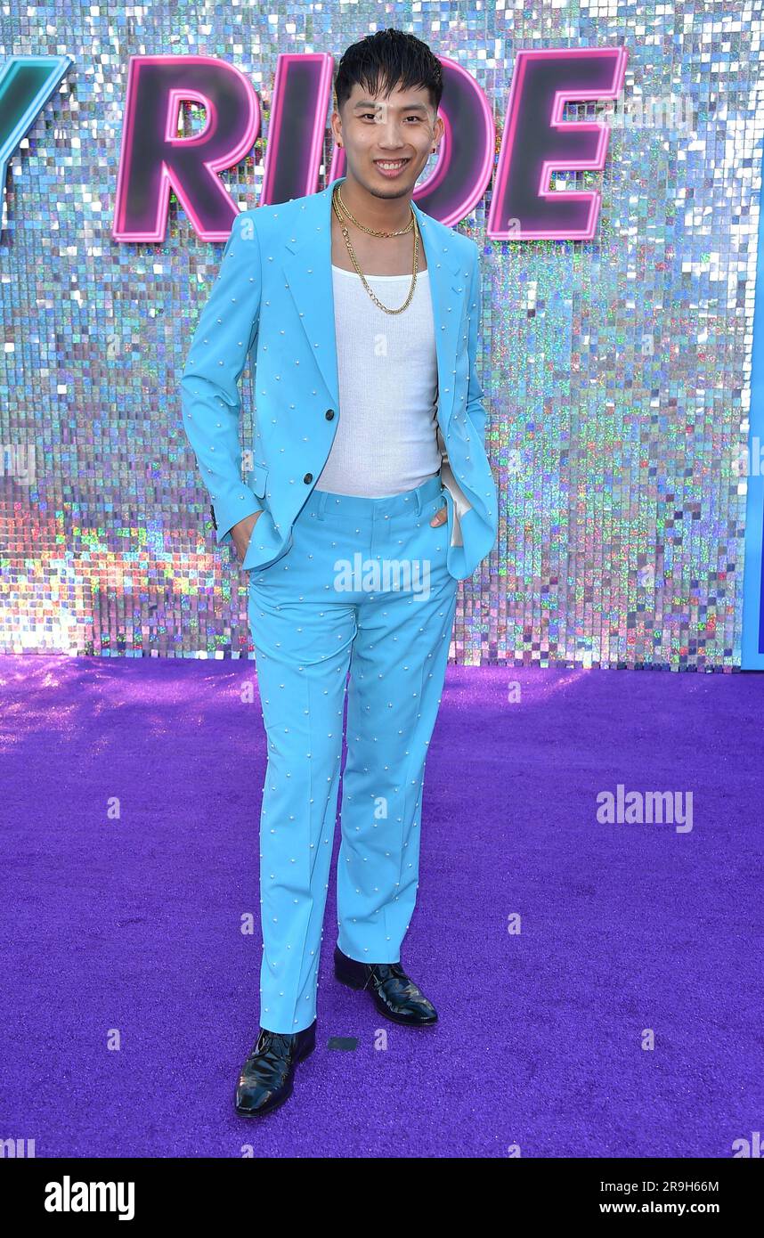 Victor Lau arrives at the Los Angeles premiere of "Joy Ride," Monday ...