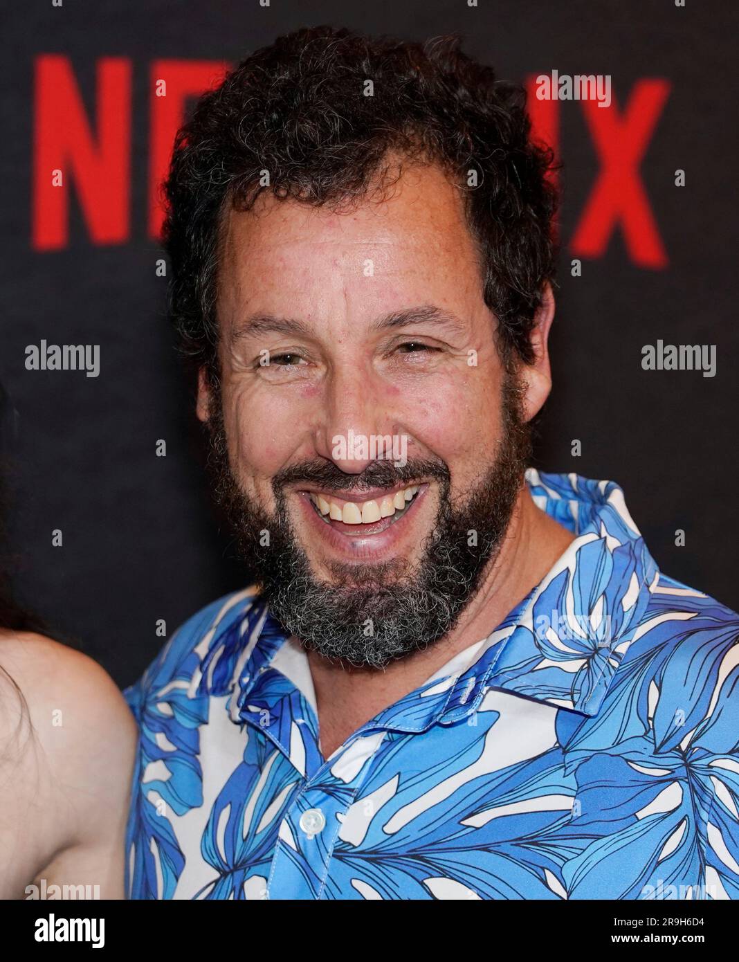 Adam Sandler poses at a special screening of the film "The Out-Laws ...