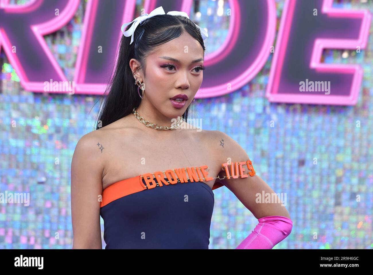 Nava Rose arrives at the Los Angeles premiere of "Joy Ride," Monday ...