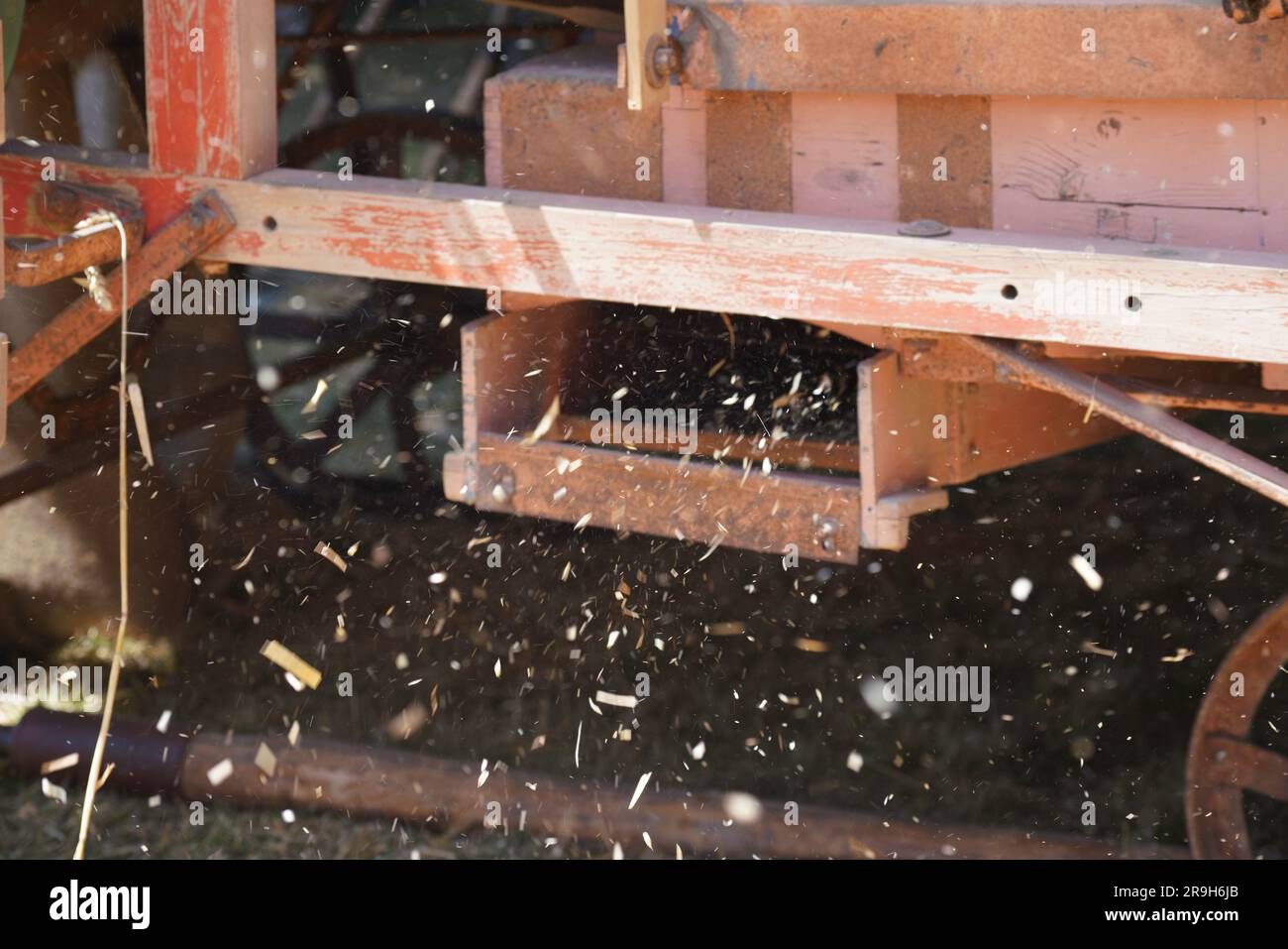 Old winnowing machine hi-res stock photography and images - Alamy