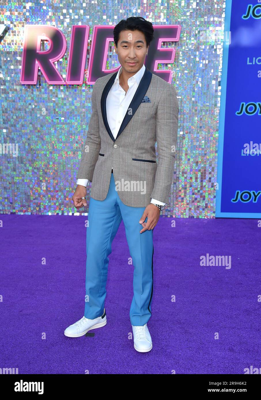 Chris Pang arrives at the Los Angeles premiere of "Joy Ride," Monday ...