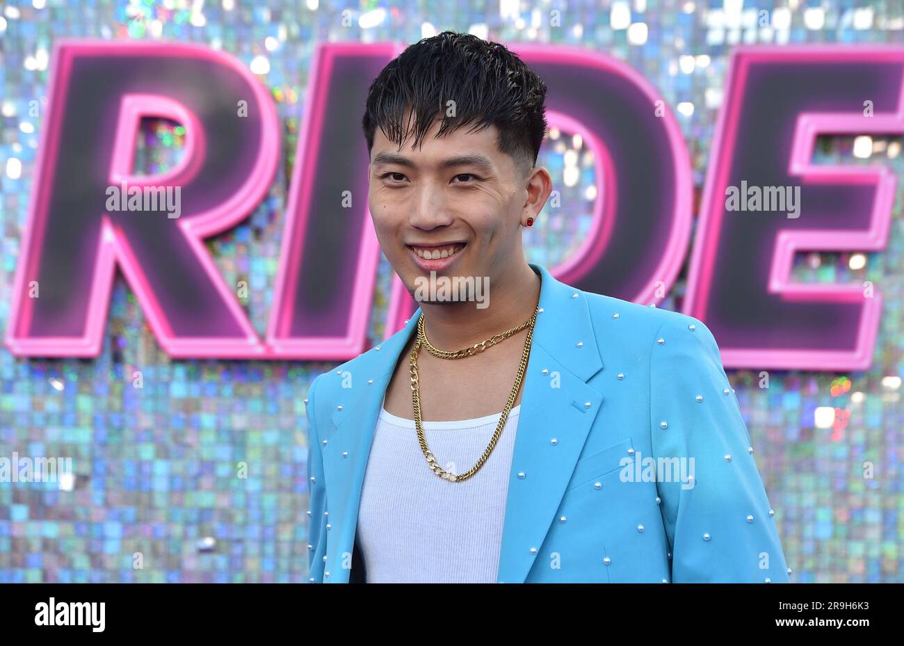 Victor Lau arrives at the Los Angeles premiere of "Joy Ride," Monday ...