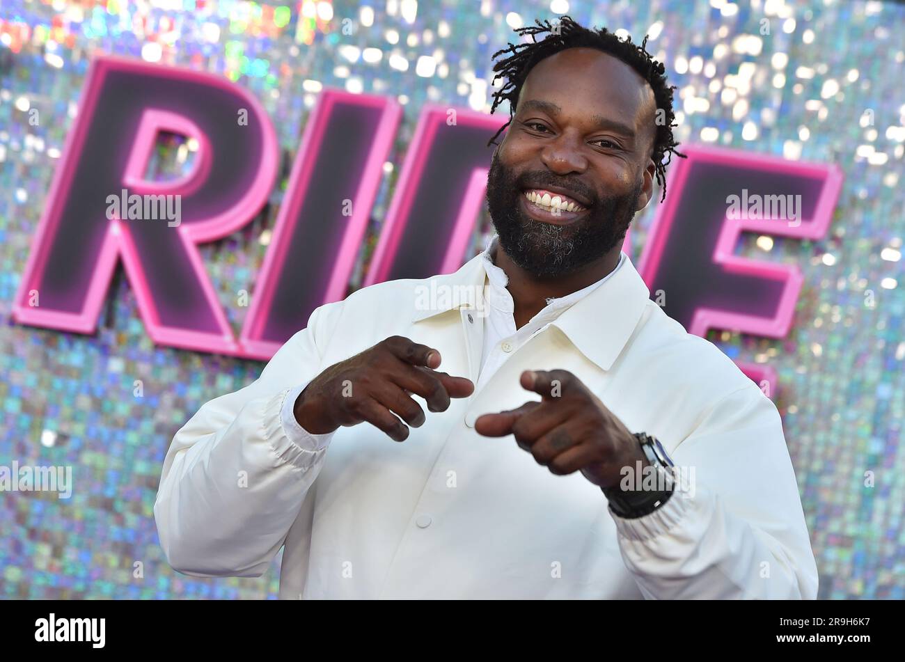 Baron Davis arrives at the Los Angeles premiere of "Joy Ride," Monday ...
