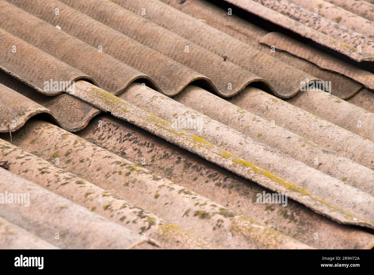 old slate tile on a house close-up Stock Photo - Alamy