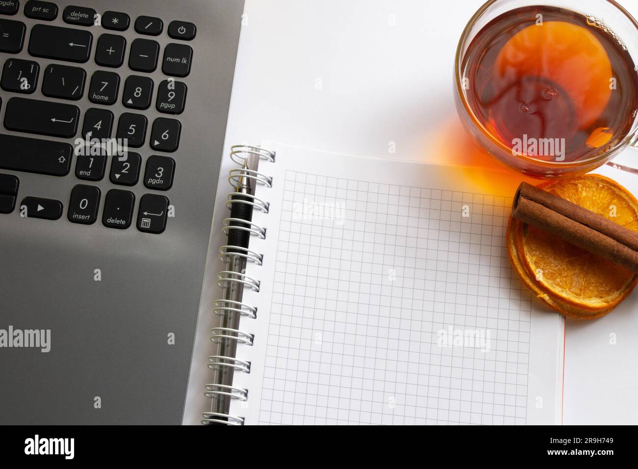 List tea list on white hi-res stock photography and images - Alamy