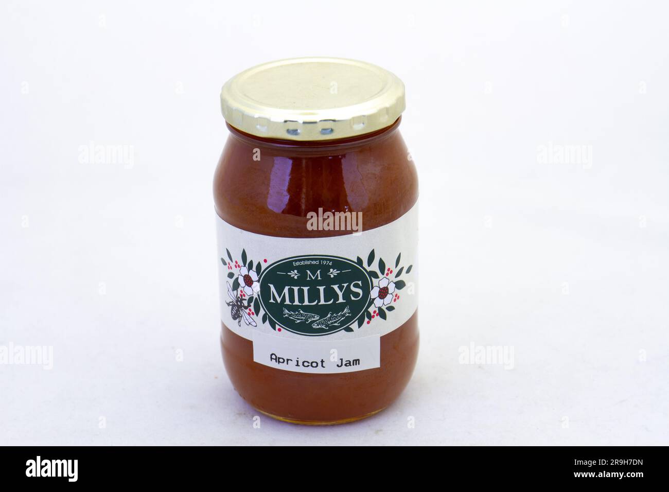 Johannesburg, South Africa - apricot jam from Millys isolated on a ...