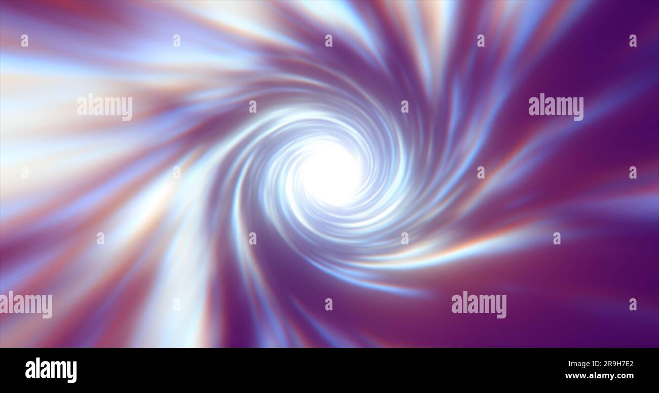 Abstract tunnel twisted swirl of cosmic hyperspace magical bright ...