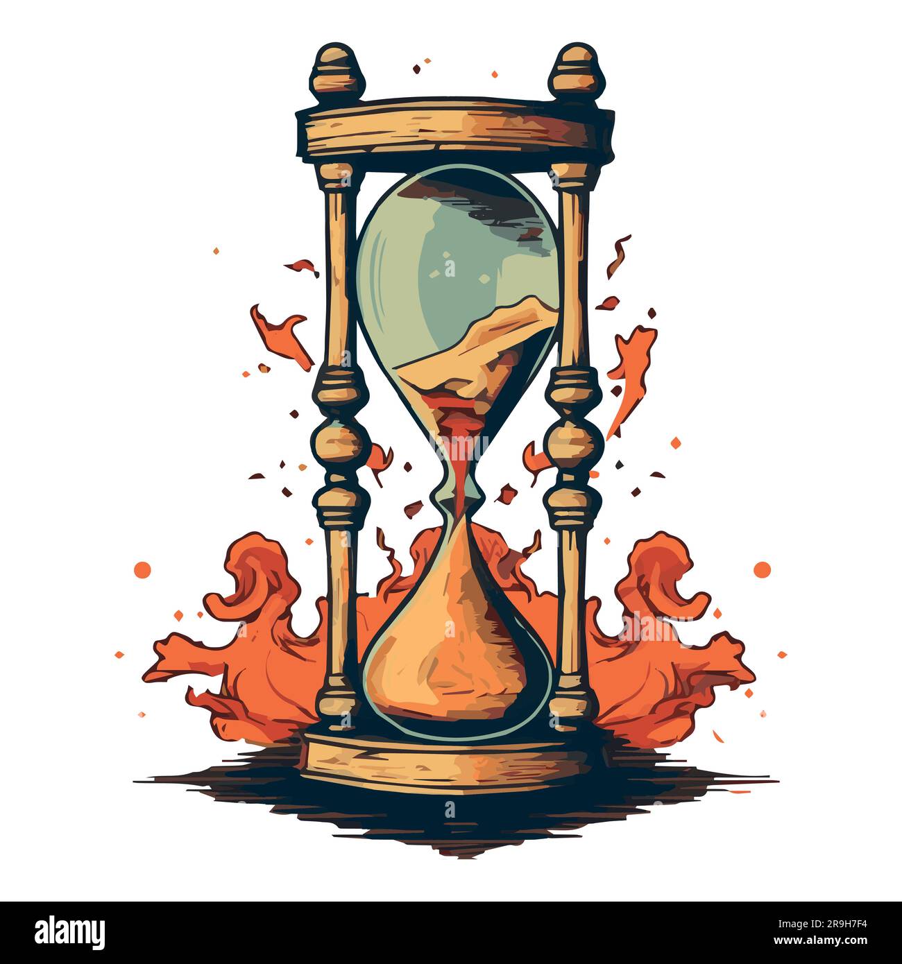 Vintage design highlighted Stock Vector Images - Alamy