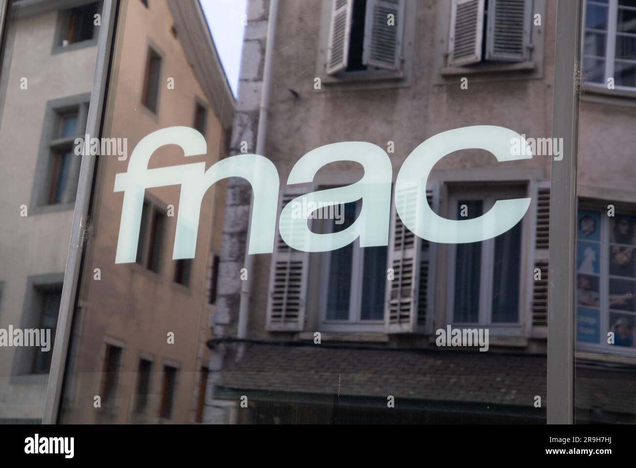 Bordeaux , Aquitaine France - 06 21 2023 : Fnac facade windows logo ...