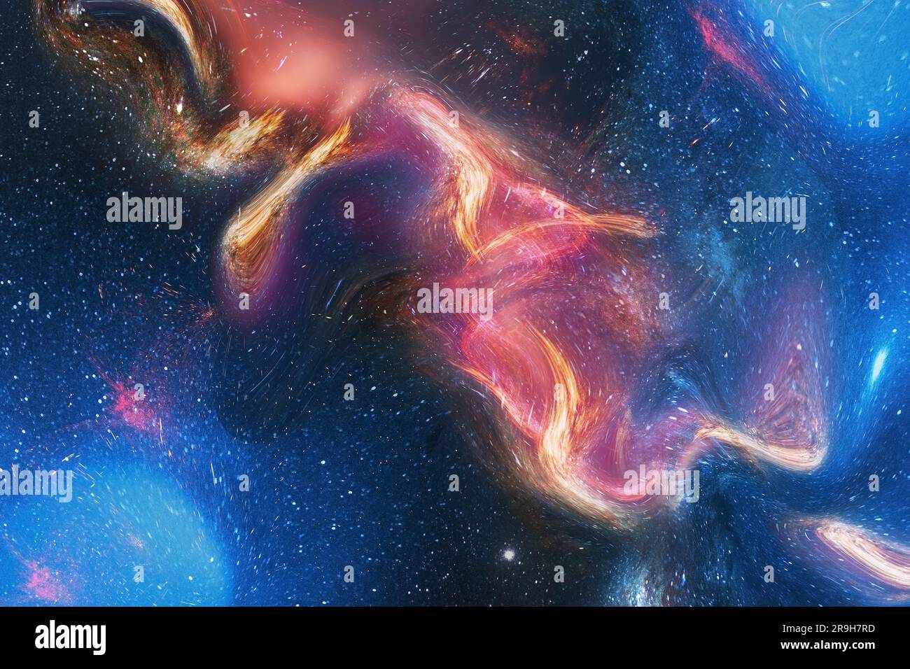 Starry night sky space background. Dark sky blue milky way with star ...