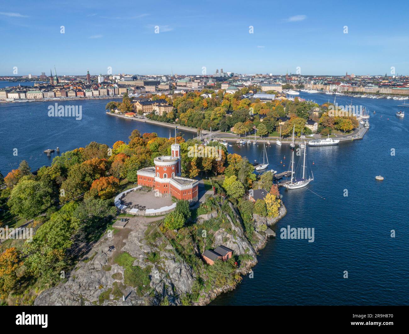 beautiful historical Kastellet citadel on islet Kastellholmen in ...