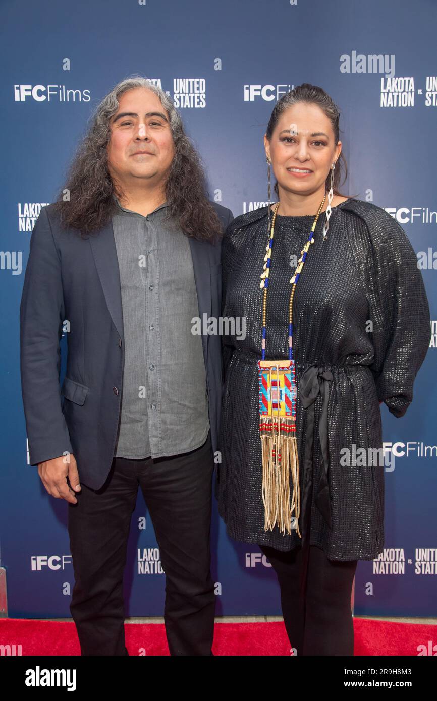 New York, United States. 26th June, 2023. Raven Chacon and Candice ...