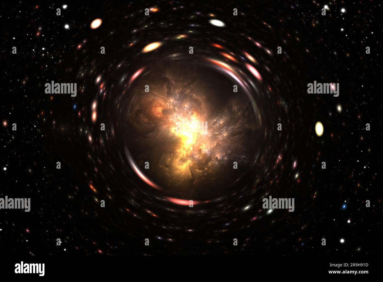 Space portal to the other dimension. 3D illustration Stock Photo - Alamy