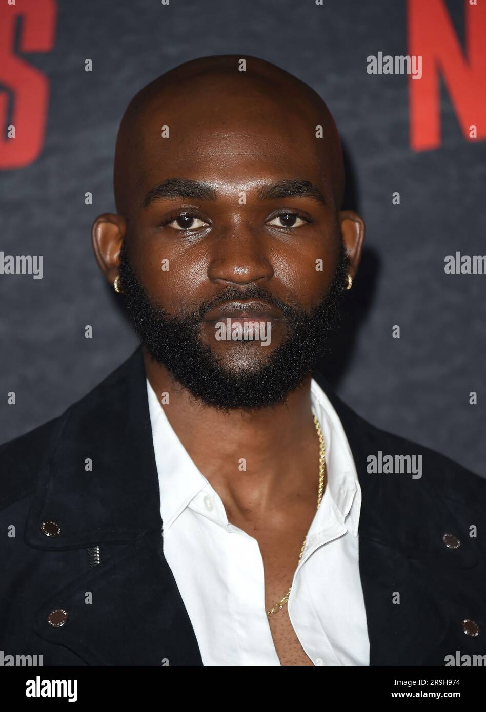 Los Angeles, USA. 26th June, 2023. Josh Otusanya arriving to Netflix's ...
