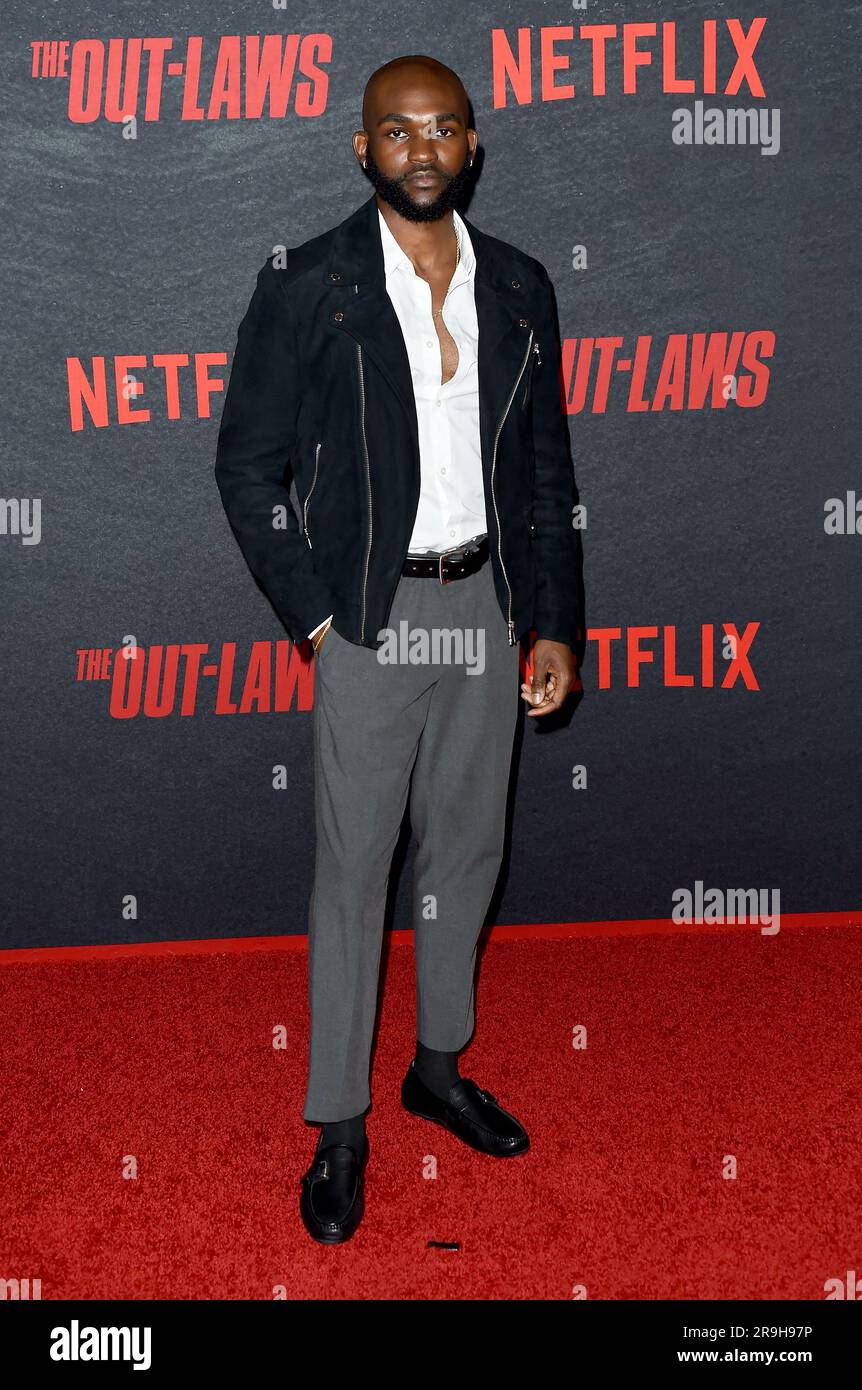Los Angeles, USA. 26th June, 2023. Josh Otusanya arriving to Netflix's ...