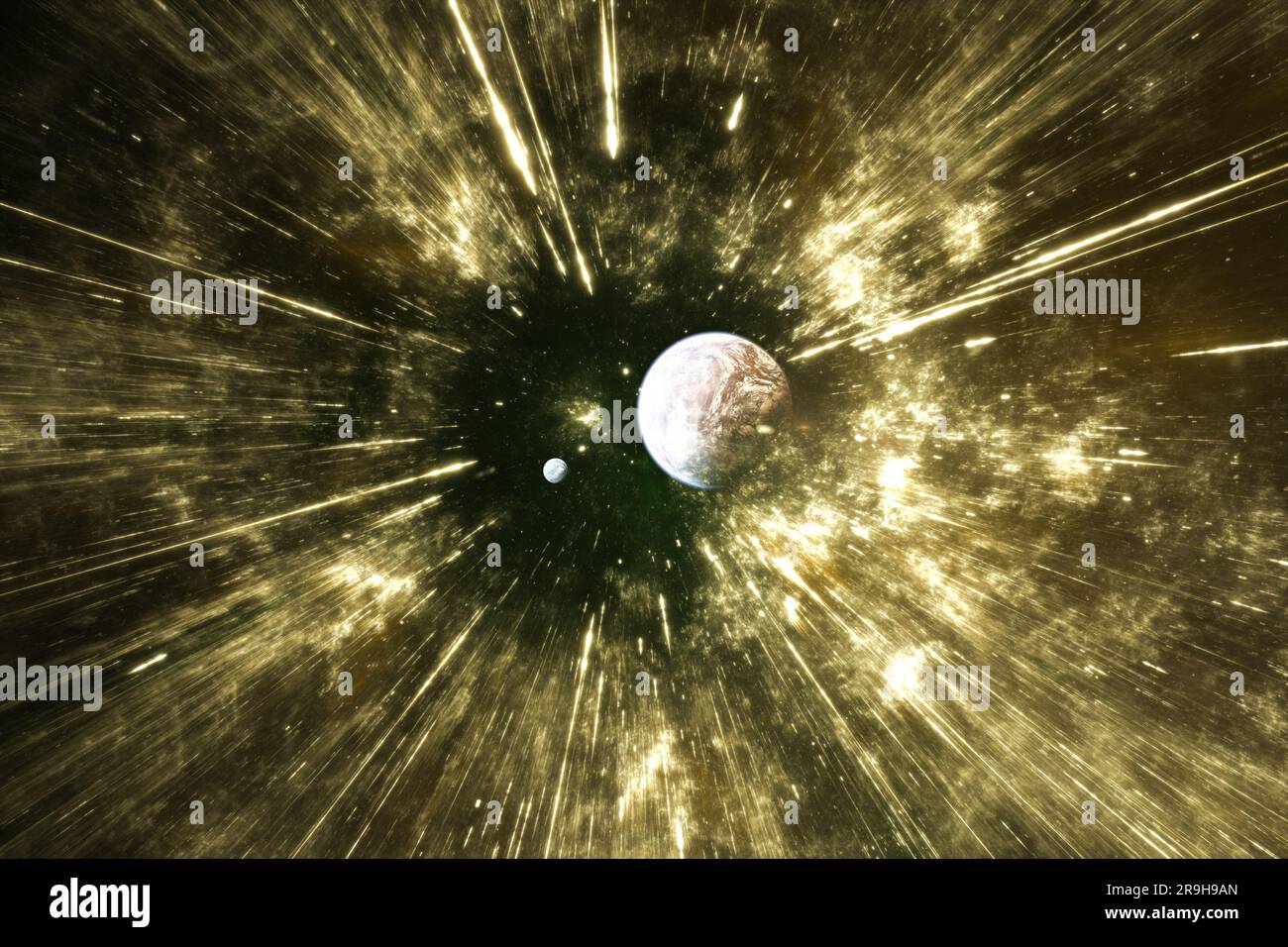 Space portal to the other dimension. 3D illustration Stock Photo - Alamy