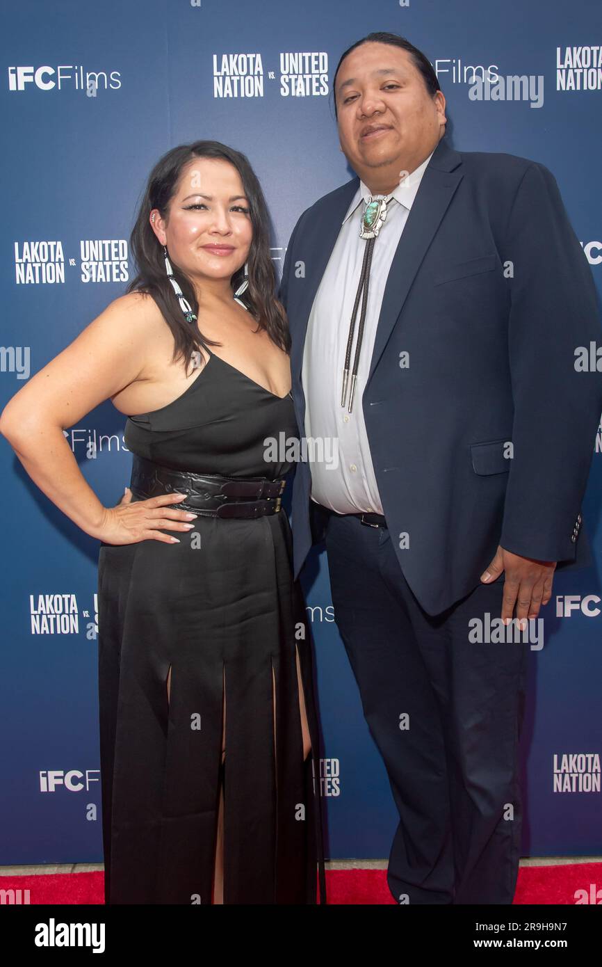 New York, United States. 26th June, 2023. Sarah Eagle Heart and Kevin ...