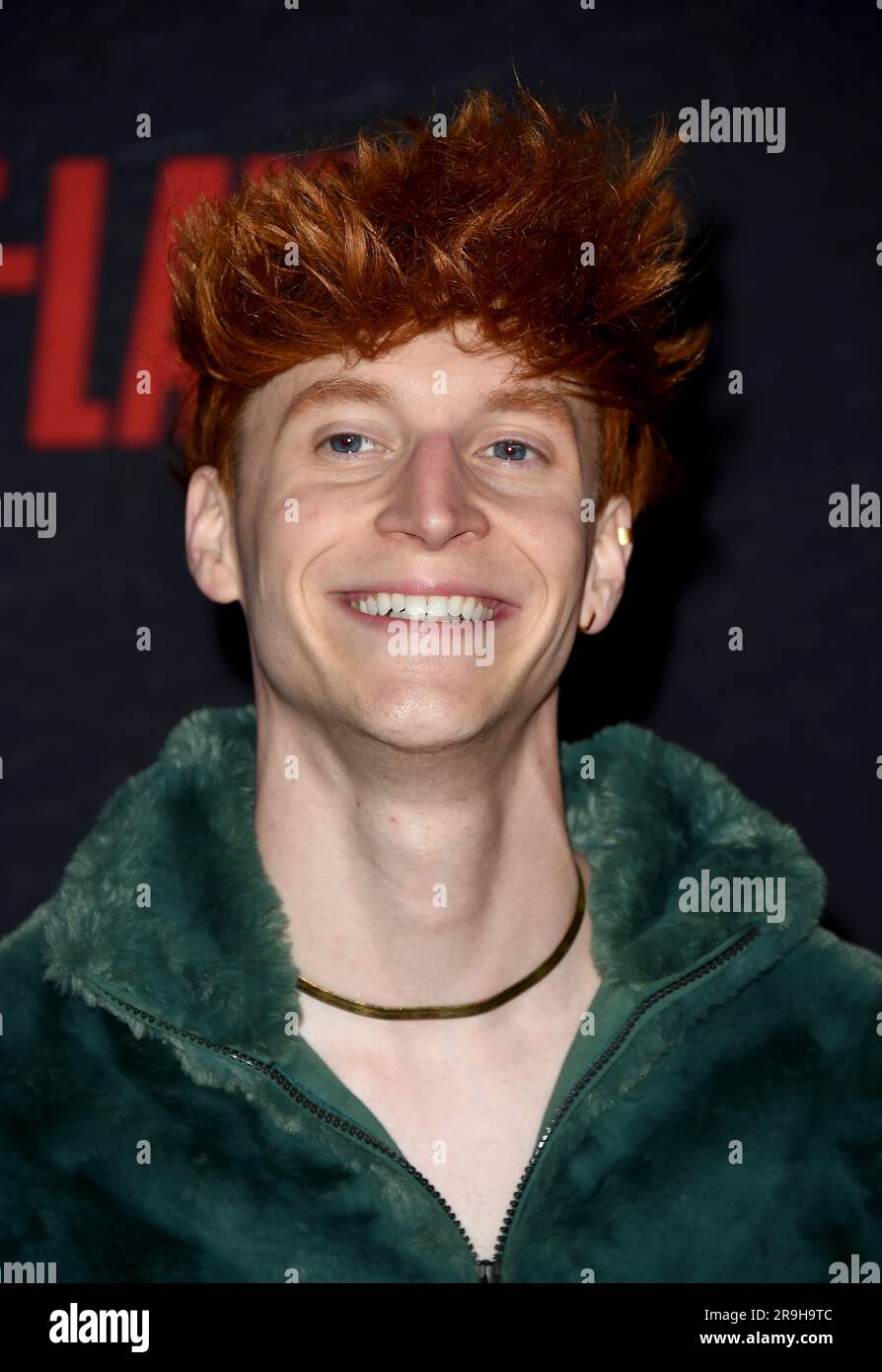 Los Angeles, USA. 26th June, 2023. Peet Montzingo arriving to Netflix's ...