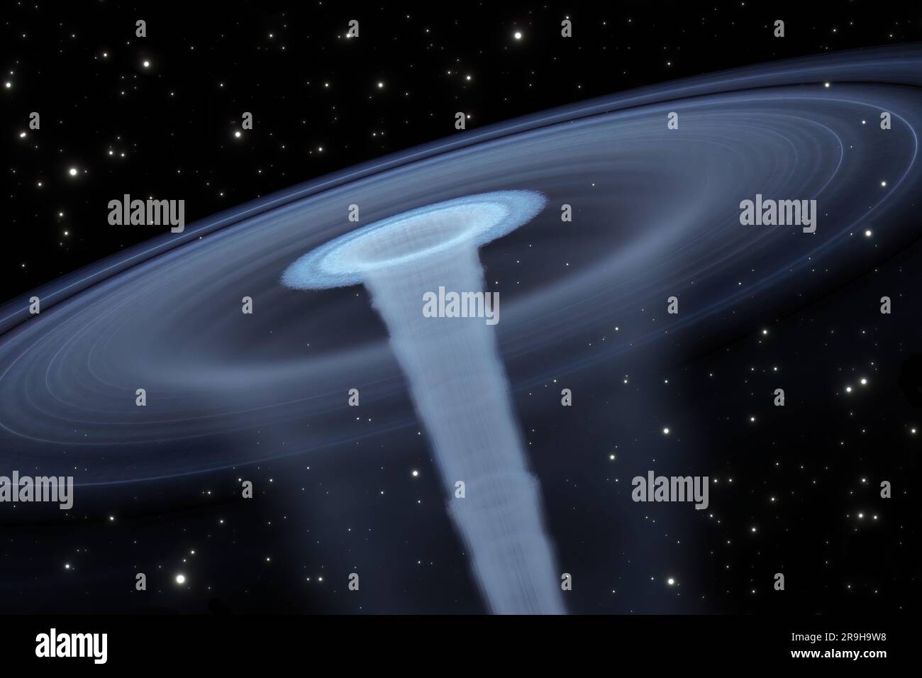 Wormhole. Interconnected space and time. 3d illustration Stock Photo ...