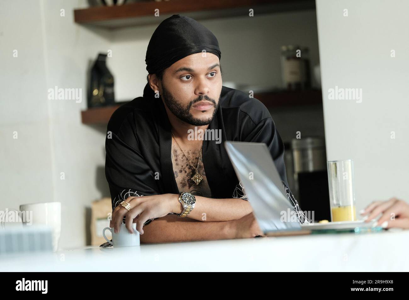 Abel Tesfaye (Tedros), "The Idol" (2023). Photo credit: Eddy Chen/HBO ...