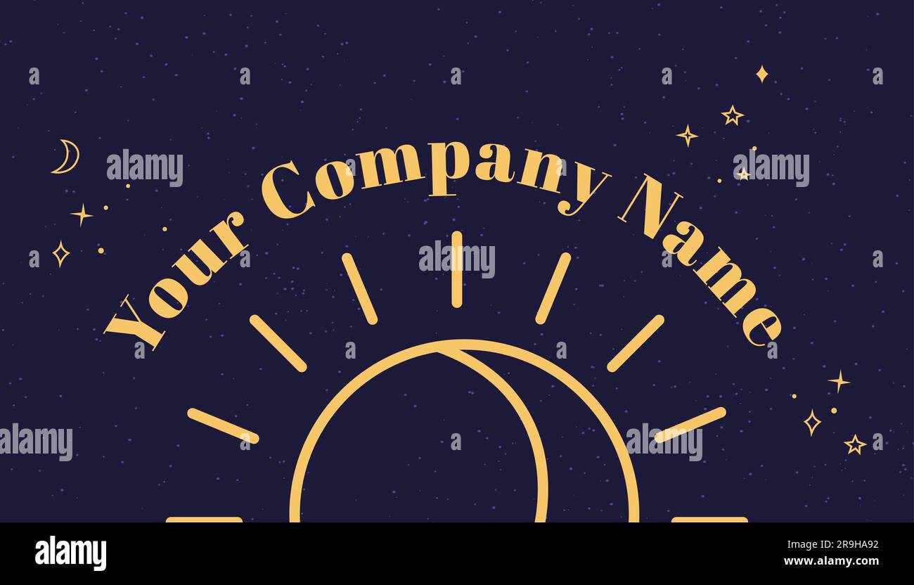 Your Company Name Business Card With Stars Vector Stock Vector Image