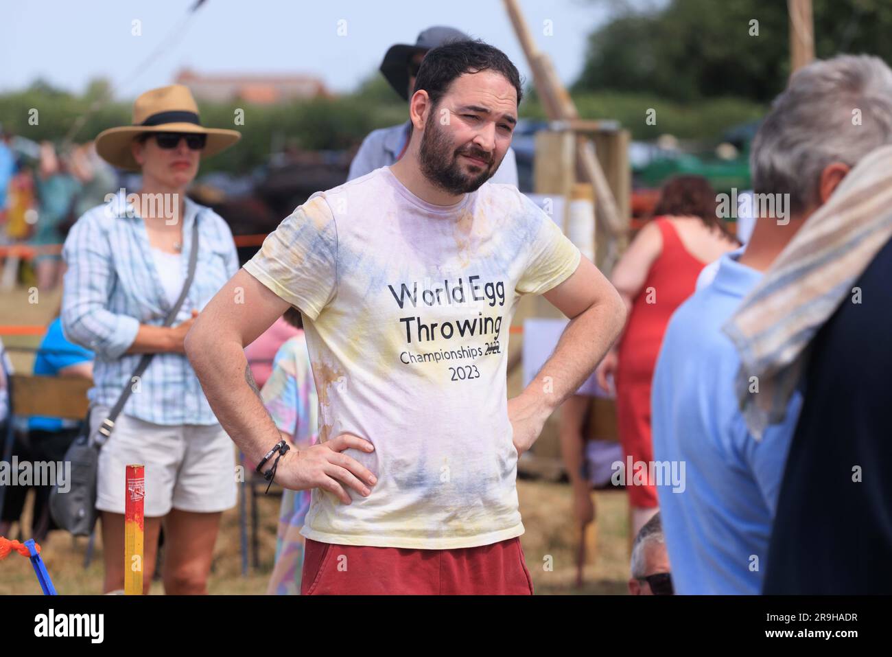 Swaton, Lincolnshire , England - June 25th 2023 The World Egg Throwing ...